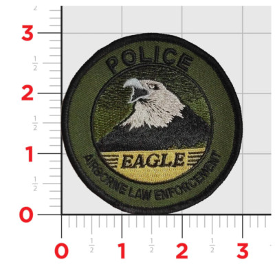 POMONA PD AIR UNIT EMBROIDERED SHOULDER EAGLE PATCH WITH HOOK & LOOP | eBay