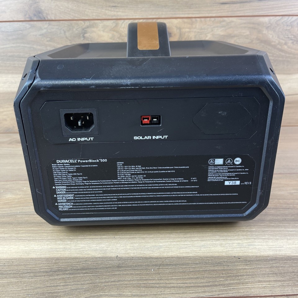 Duracell PowerBlock 500 500W Power Battery Generator DRPB500 | eBay