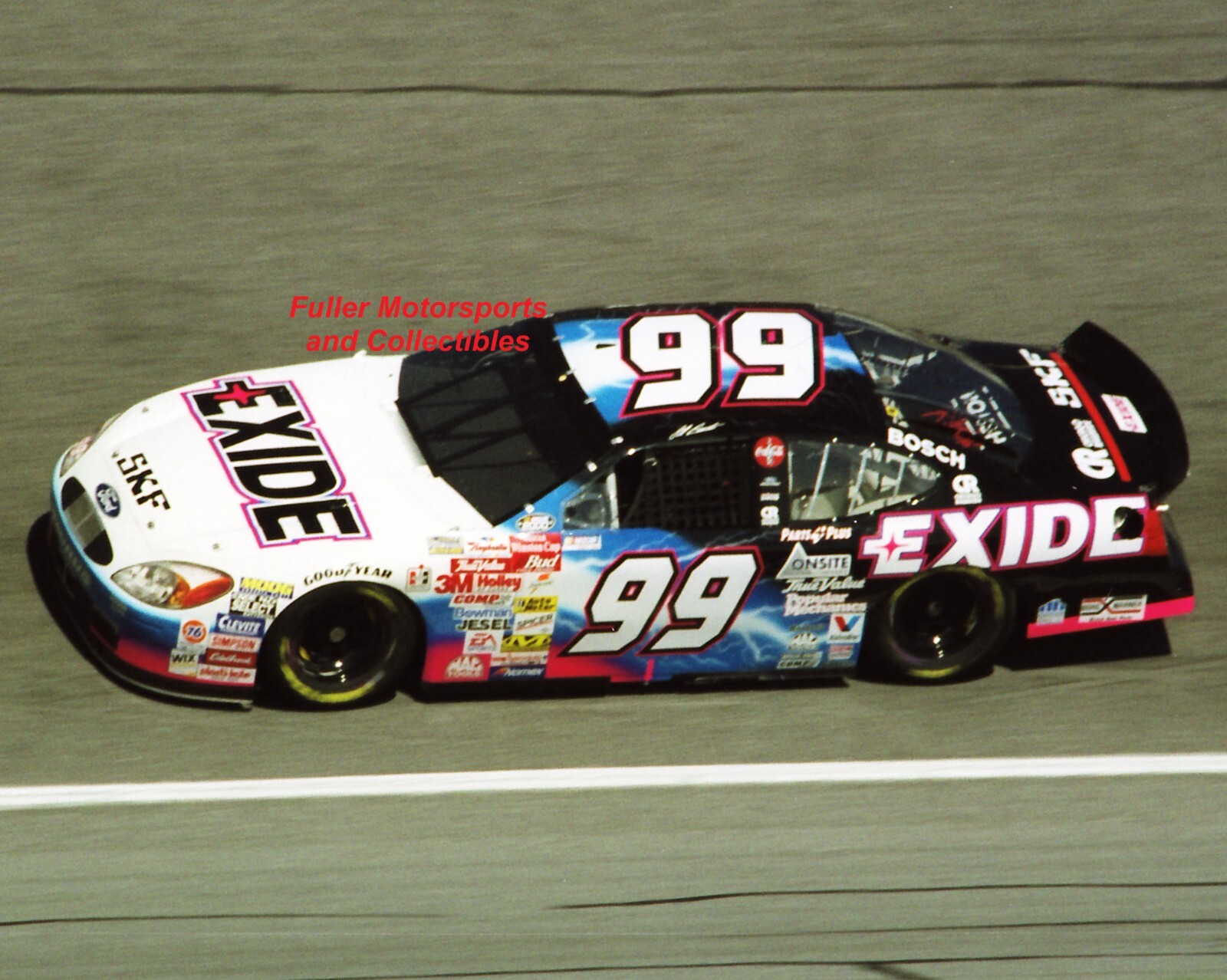 JEFF BURTON #99 EXIDE FORD TAURUS 2000 DAYTONA 8X10 PHOTO NASCAR ...