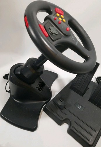 InterAct V3 FX Steering Racing Wheel + Pedals Set #SV-380 Nintendo 64 ...