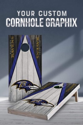 Baltimore Ravens Cornhole Set | NFL Cornhole | Cornhole Boards ...