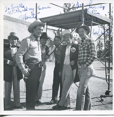 CHILL WILLS CHARACTER ACTOR & MONTE HALE COWBOY ACTOR SIGNED PHOTO ...