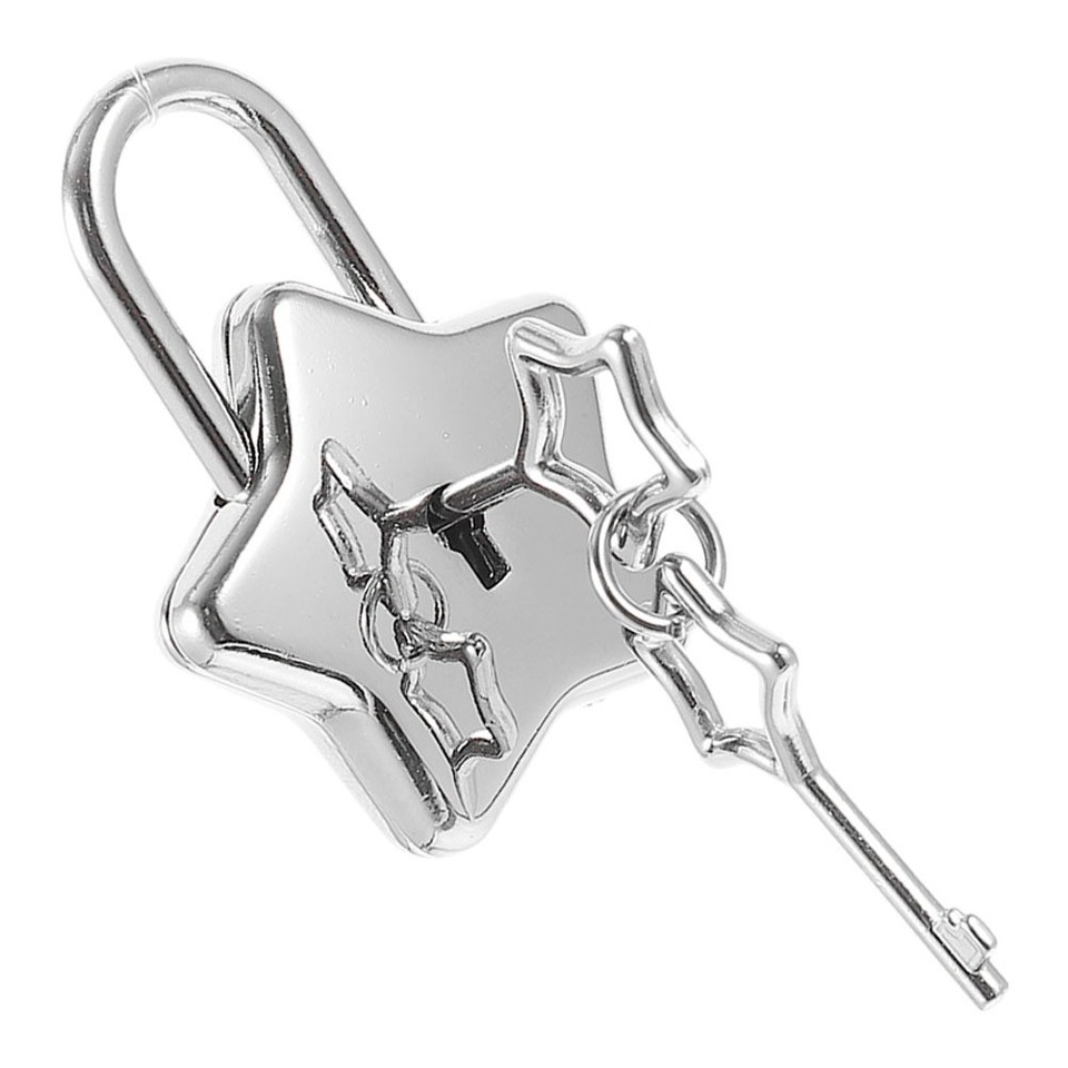 Star Shaped Padlock DIY Star Shape Lock Diary Decorative Padlock for ...