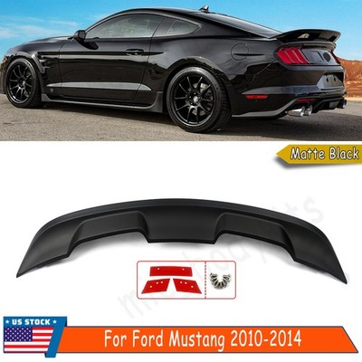 GT500 Style Rear Trunk Spoiler Wing For 2010-2014 Ford Mustang Matte ...