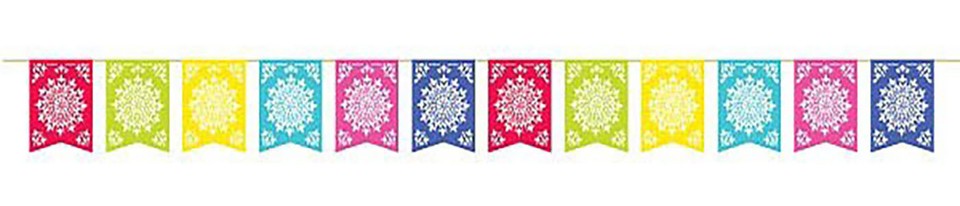 Del Sol Flag Banner Mexican Fiesta Decorations Cinco De Mayo Spanish ...