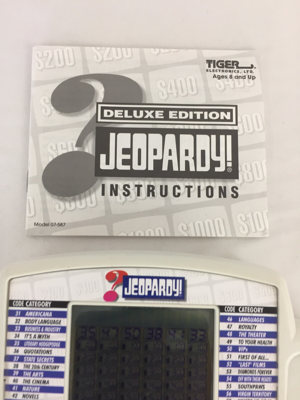 Tiger Electronics Vtg Jeopardy! Handheld Console Game | eBay