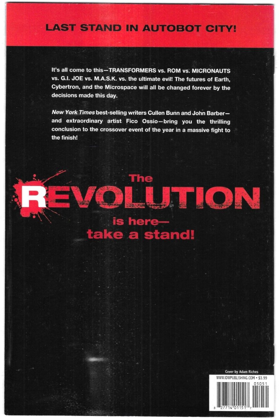 Revolution Comic 5 Action Figure Adam Riches Variant First Print 2016 ...