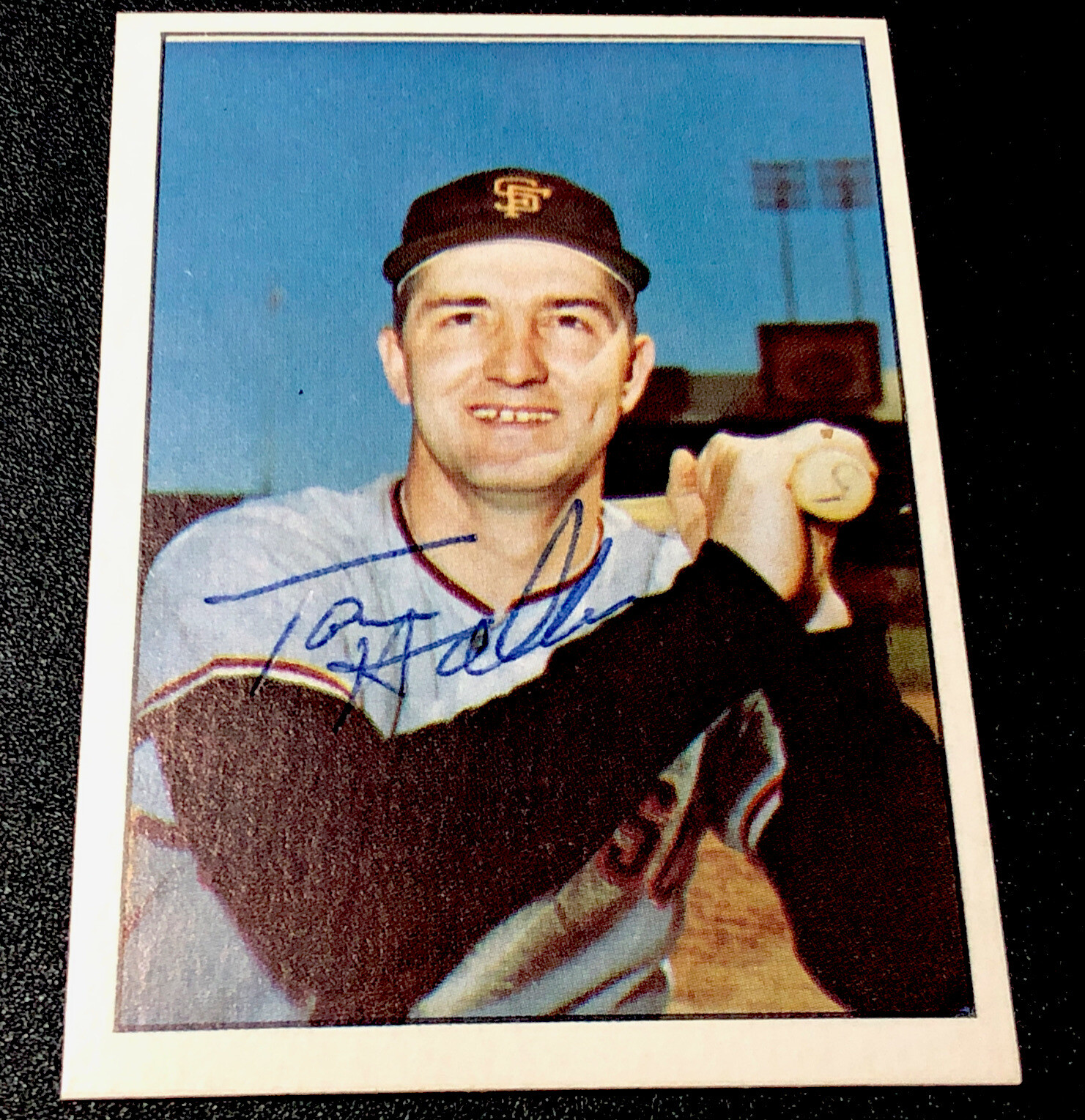 Tom Haller Signed Giants MLB Baseball MLB Card 1978 TCMA The 1960's ...