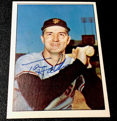 Tom Haller Signed Giants MLB Baseball MLB Card 1978 TCMA The 1960's ...