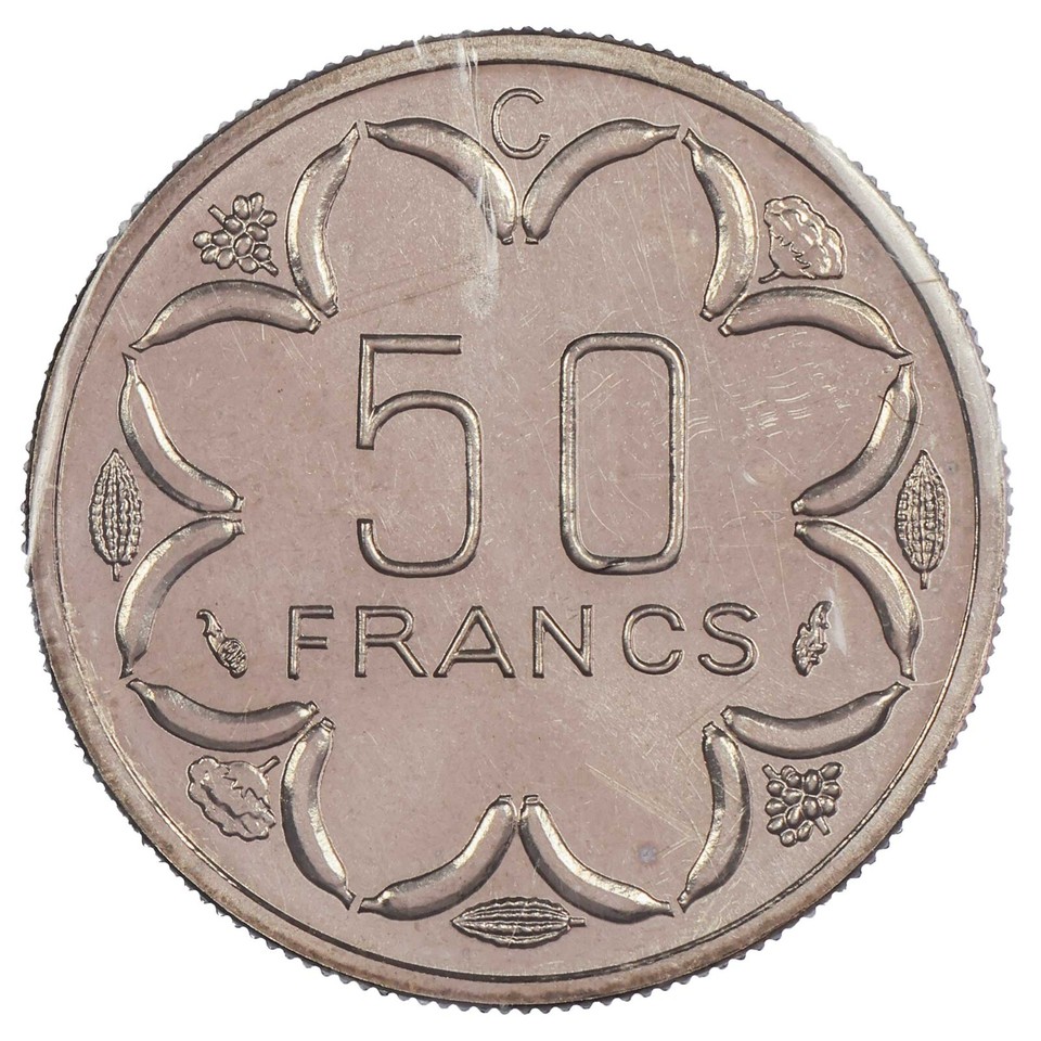 Congo - 50 Francs 1976 C Pattern Coin - Sealed UNC - KM.E8 - Central ...