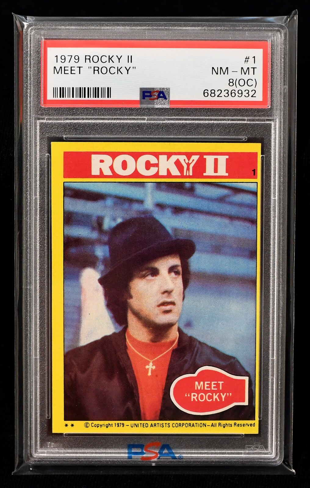 1979 Rocky II #1 Meet "Rocky"- Rocky Balboa (RC) Rookie Card - PSA 8 ...