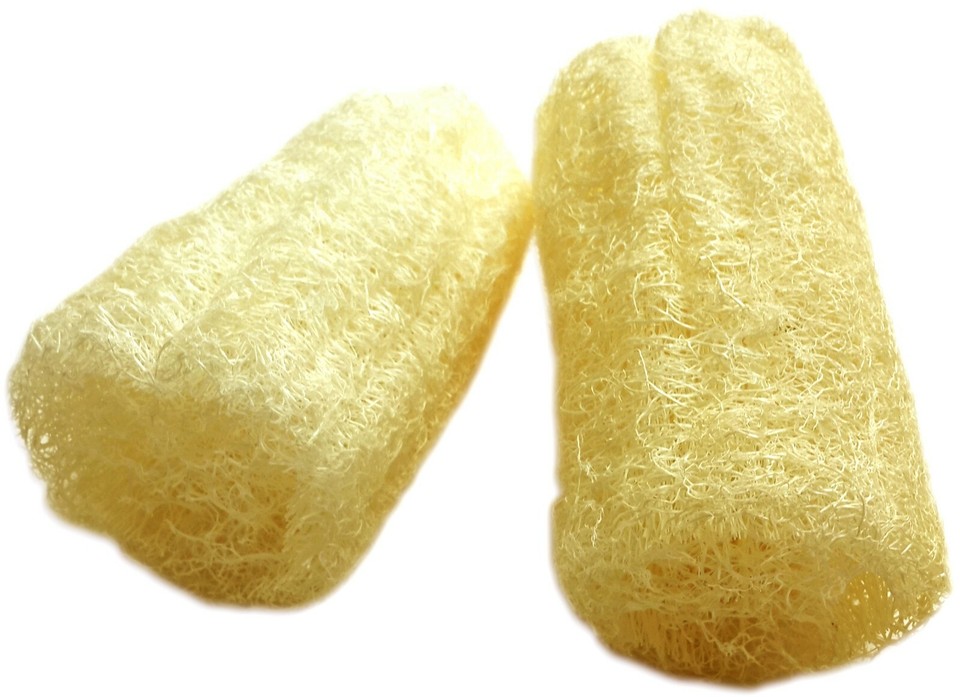 2 Pcs Loofah Luffa Natural Fibers Scrub Sponge Body cleansing Spa Skin ...