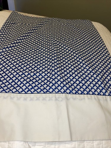 vintage pair percale standard blue woven pattern Pillow Cases Cotton ...