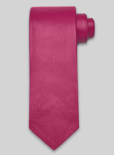 Men's Genuine Leather Solid Necktie Neck Tie Wedding Party Wear 10 ...