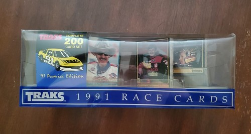 1991 Traks NASCAR Race Cards Premier Edition Complete 200 Card Set ...