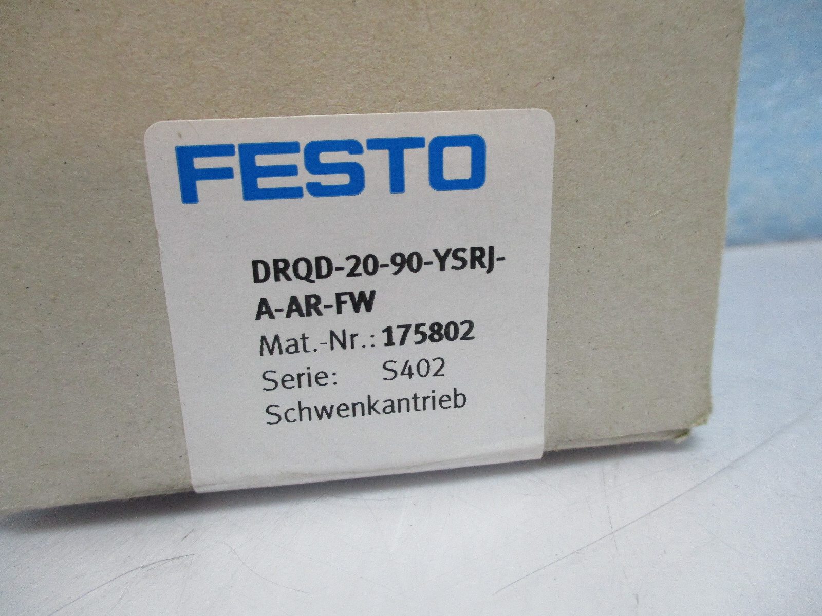 Festo Schwenkantrieb DRQD-20-90-YSRJ-A-AR-FW 175802 | eBay.de