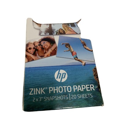 HP ZINK Sticky-Backed Photo Paper | 2" x 3" Snapshots | 20 sheets ...
