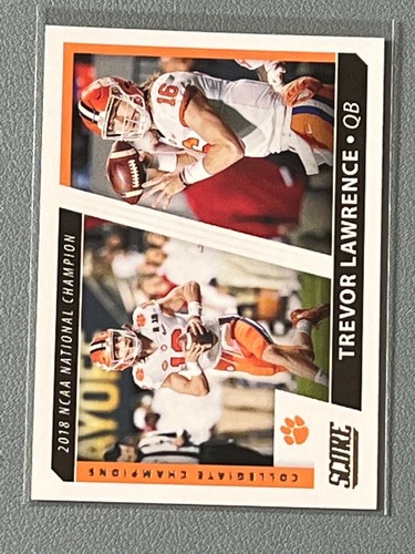 2021 Score Football College Champions Trevor Lawrence Rookie RC #CC10 ...