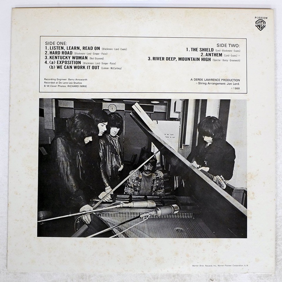 DEEP PURPLE BOOK OF TALIESYN WARNER P10333W Japan OBI INSERT GATEFOLD ...