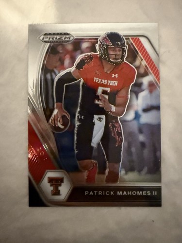 2021 Panini Prizm Texas Tech Patrick Mahomes II #7 Base Card Draft ...