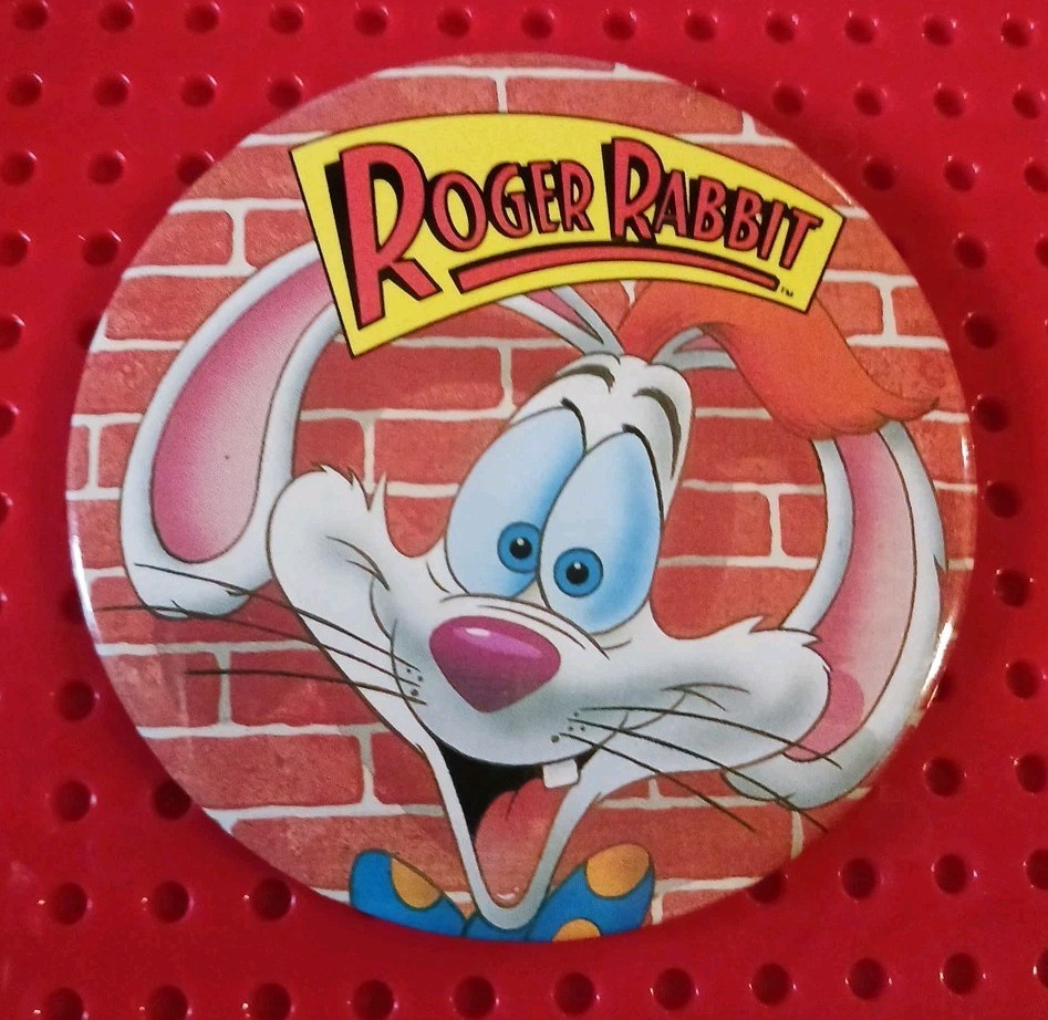 Vintage 1987 Disney Roger Rabbit Pins & Jessica Rabbit Sticker | eBay