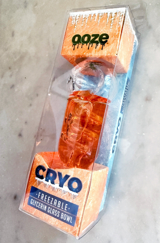 ORANGE OOZE CRYO Freezable Glycerin Glass Hand Art Hookah Pipe NEW IN BOX | eBay