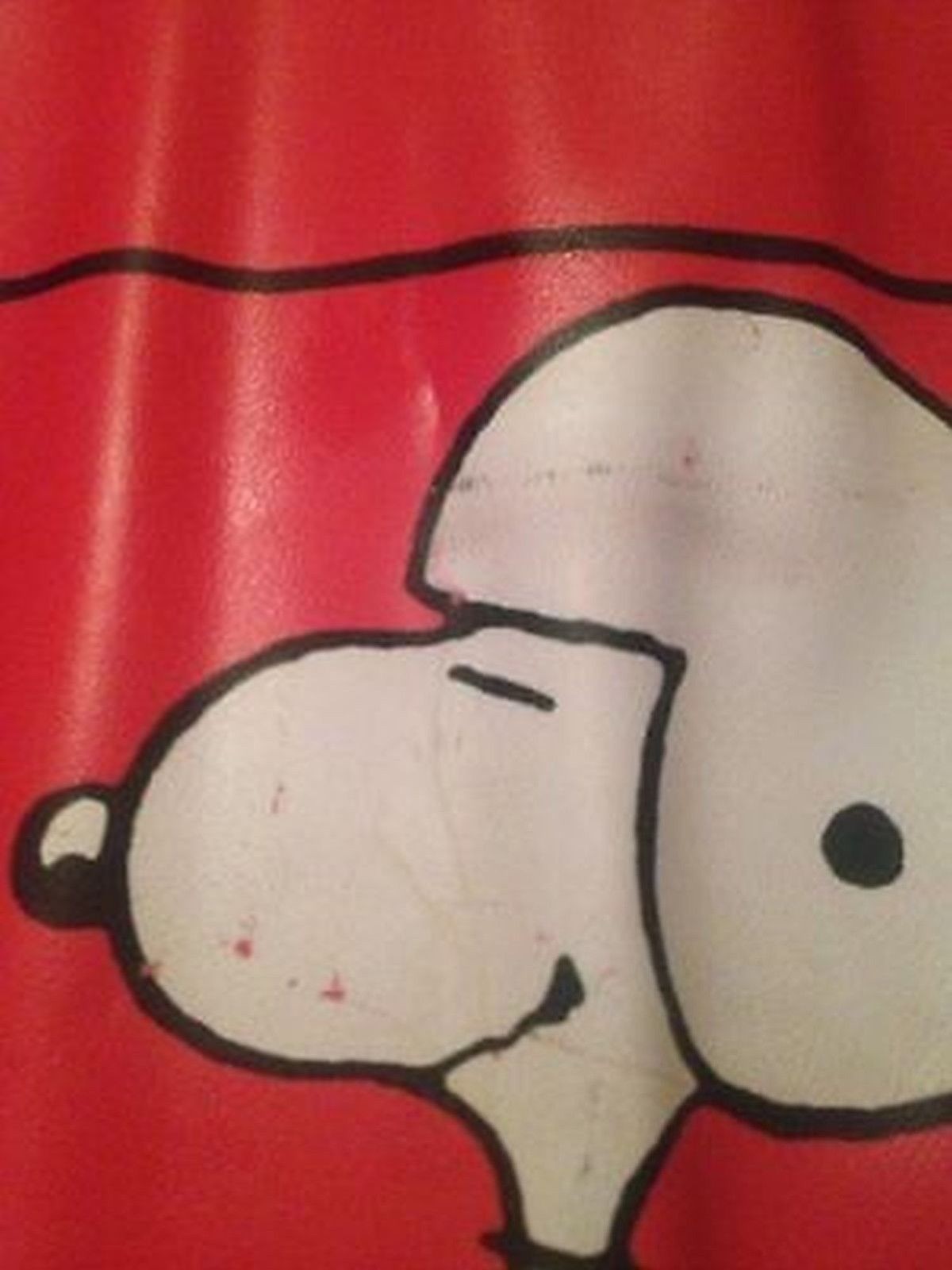Rare VTG Peanuts Snoopy Woodstock Football Helmet School Supplies Red ...