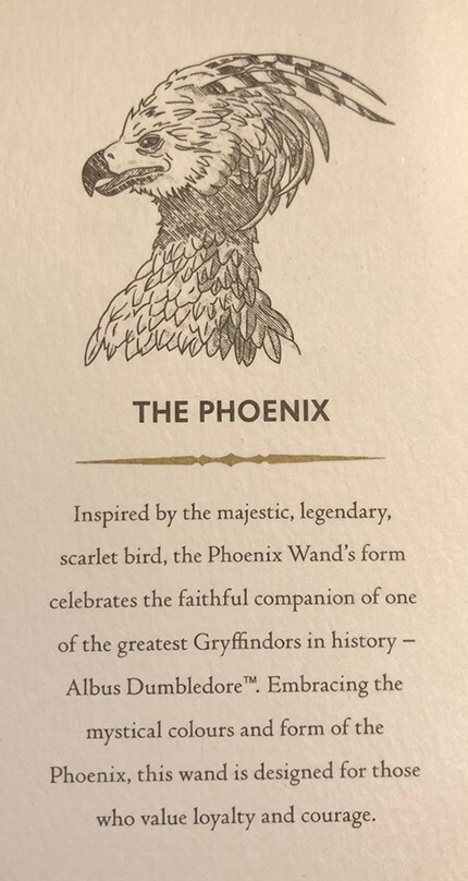 Fawkes Phoenix Wand 14", Harry Potter Design Collection Wizarding World ...