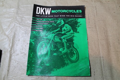 Original 1971 DKW Hornet Boondocker 125 1 Page Sales Brochure - Fork ...