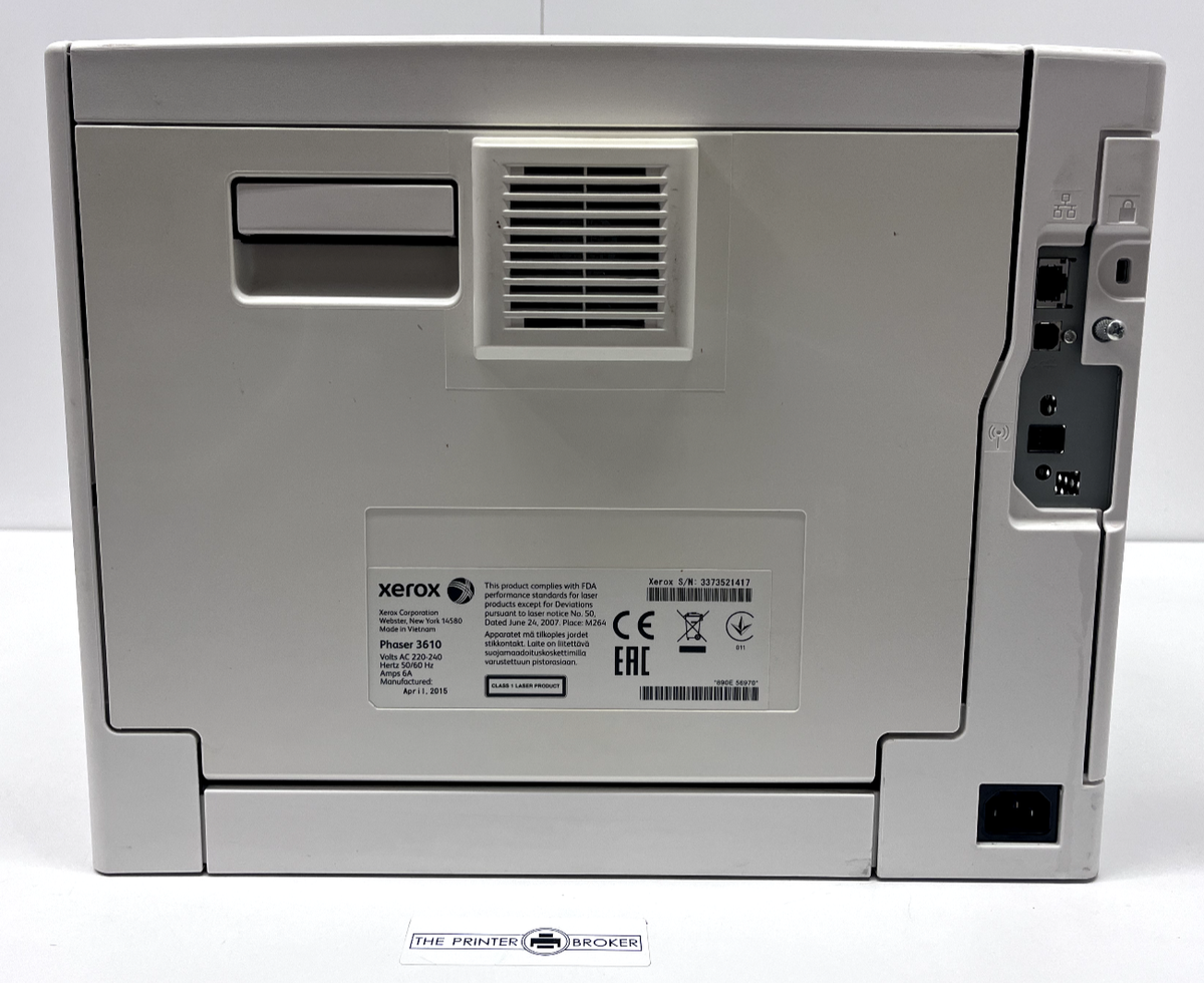 Xerox 3610dn A4 Mono Laser Printer Xerox Phaser 3610 Black And White