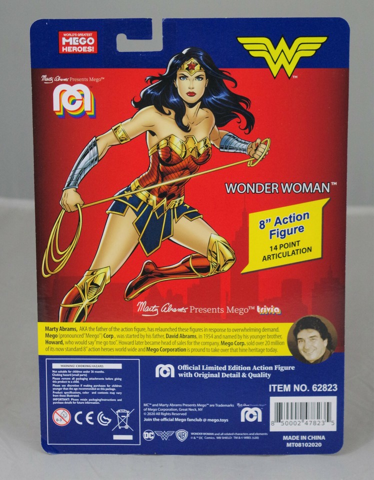 New Mego 2020 DC Wonder Woman Figure - Wave 9 - New on Card | eBay