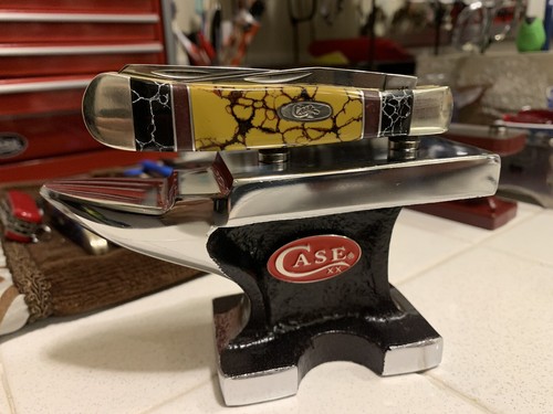 Case XX Silver Horn Anvil Knife Display Magnet Holder 2Lb 5.25” No ...