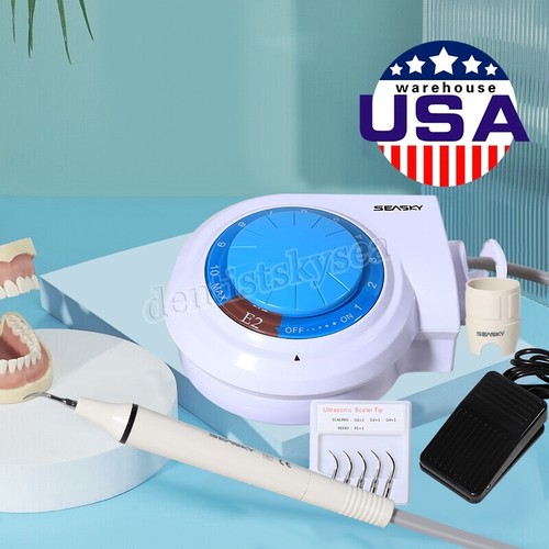 Dental Ultrasonic Piezo Scaler 5 Tips Fit Woodpecker EMS Cavitron ...