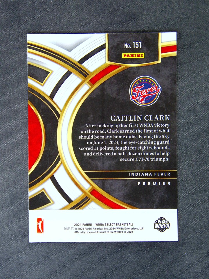 2023-24 Panini Select Caitlin Clark #151 RC Rookie Premier | eBay