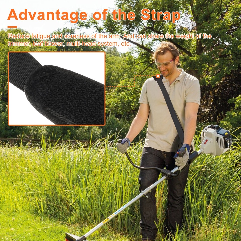 Universal Adjustable Trimmer Shoulder Strap Harness Weed Eater Grass ...