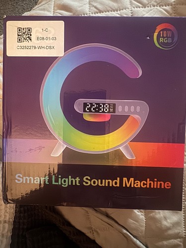 Smart Light Sound Machine G63 Multifunctional Wireless Charger Sleep ...