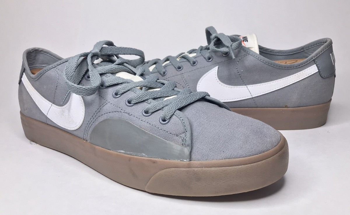 Nike SB BLZR Court Grey White Gum Men's Size 13 Low Skate Nike SB BLZR Court Grey White Gum Men's Size 13 Low Skate