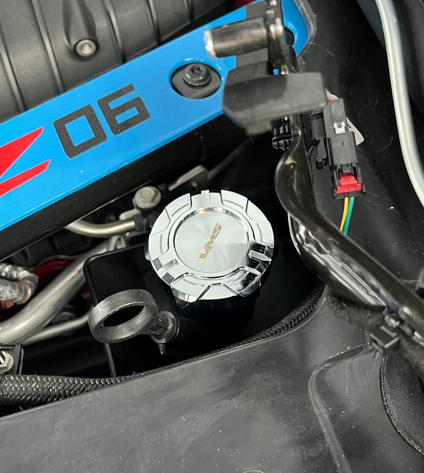 VMS RACING BILLET ENGINE DRESS UP OIL CAP FOR 20-25 CHEVY CORVETTE C8 ...