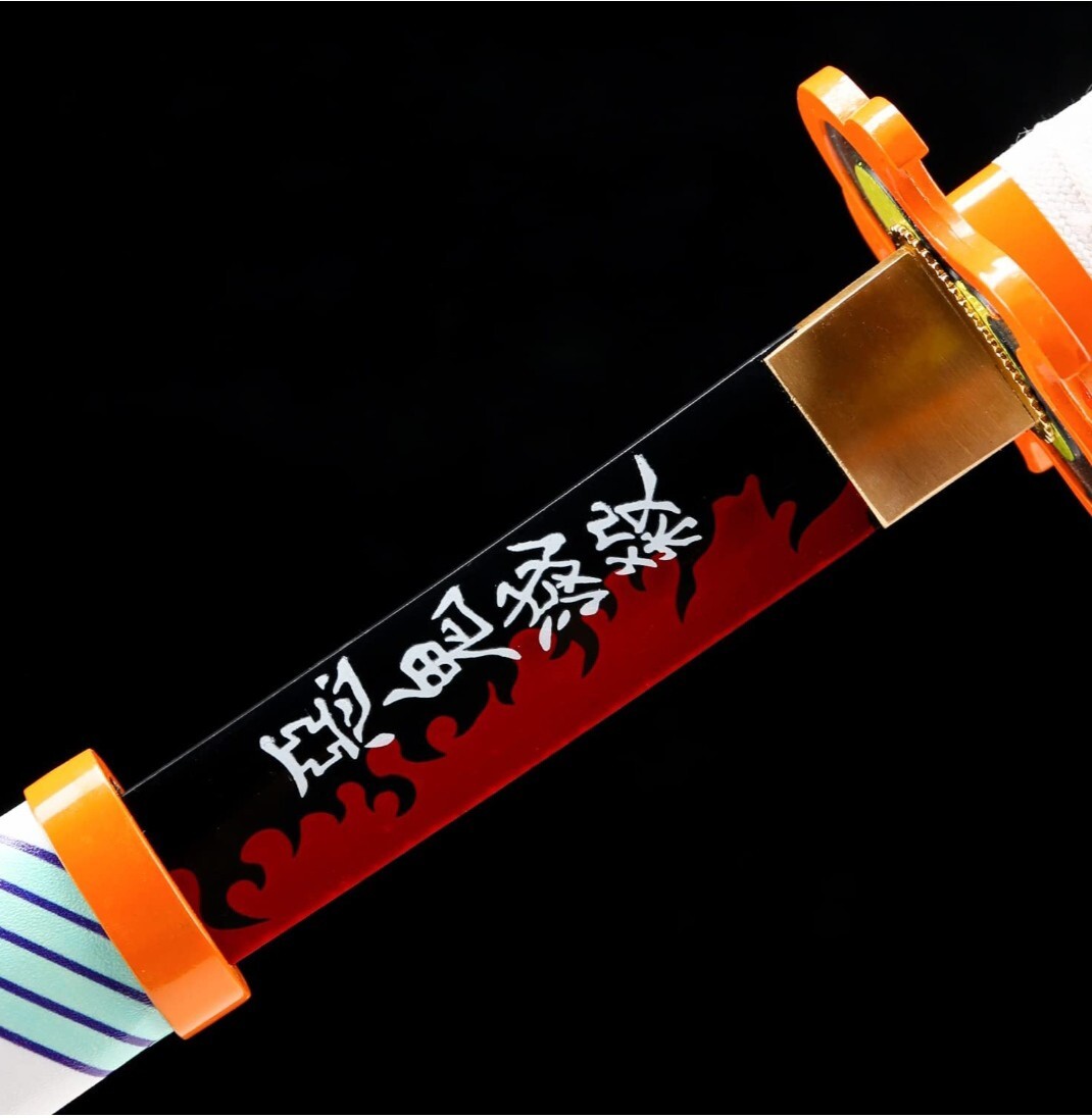 Demon slayer rengoku sword high Carbón steel Blade 1045 Full Tang ...