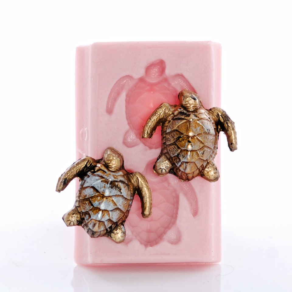 Sea Turtle Silicone Mold - Jewelry Resin Clay Mold - Food Safe Mint ...