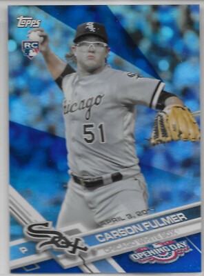 2017 Topps Opening Day Rainbow Blue Foil #121 Carson Fulmer RC Chicago ...