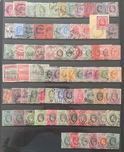 COMMONWEALTH EDVII USED COLLECTION, 70+ stamps (#68) | eBay