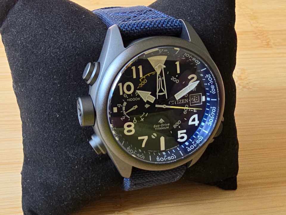 Citizen Promaster Altichron Super Titanium Blue Dial Men's Watch BN4065 ...