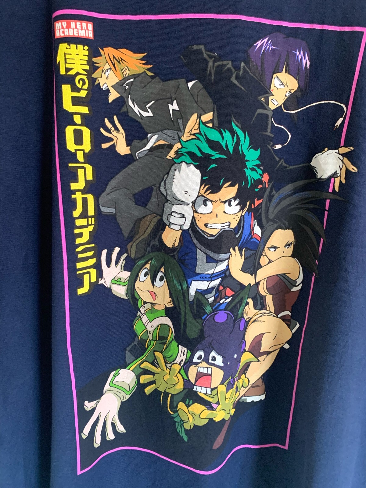Anime My Hero Academia Deku & Friends Navy T Shirt XL… - Gem