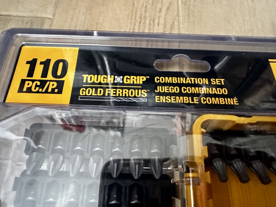 Dewalt Tough Case Impact Duty Drill Driver Bit Set 110-Piece (DWA110SET ...