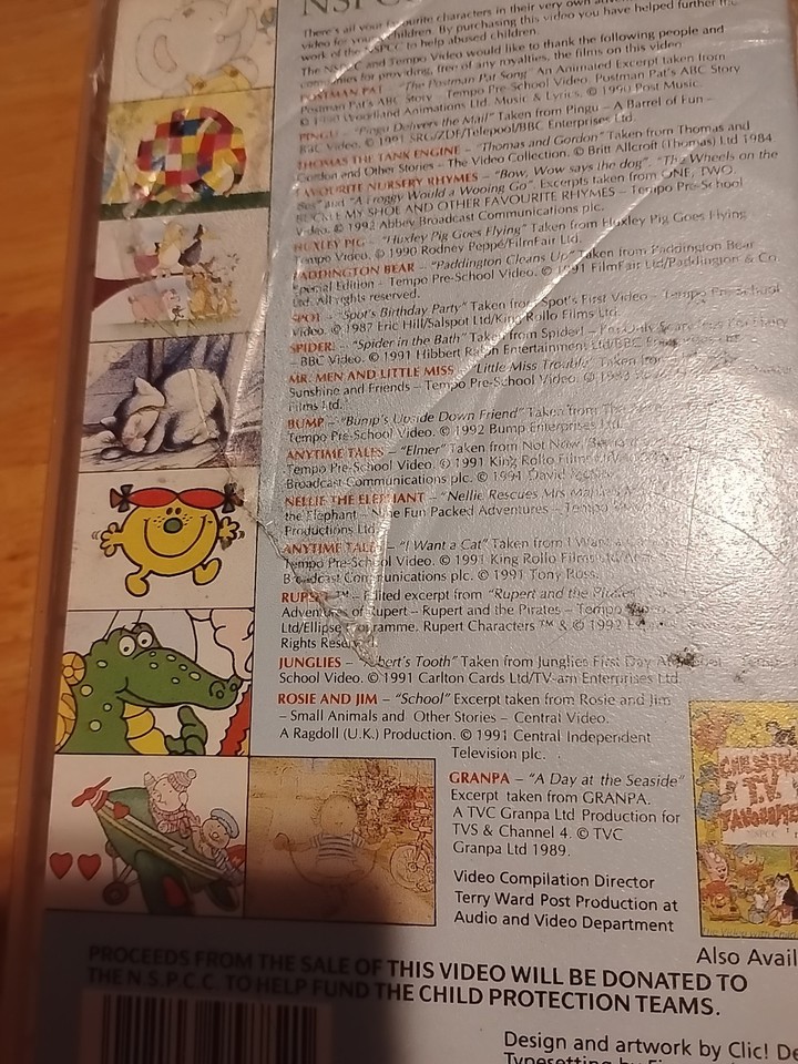 Children's TV Favorites Volume 2 Pal VHS Rupert Thomas The Tank Engine ...