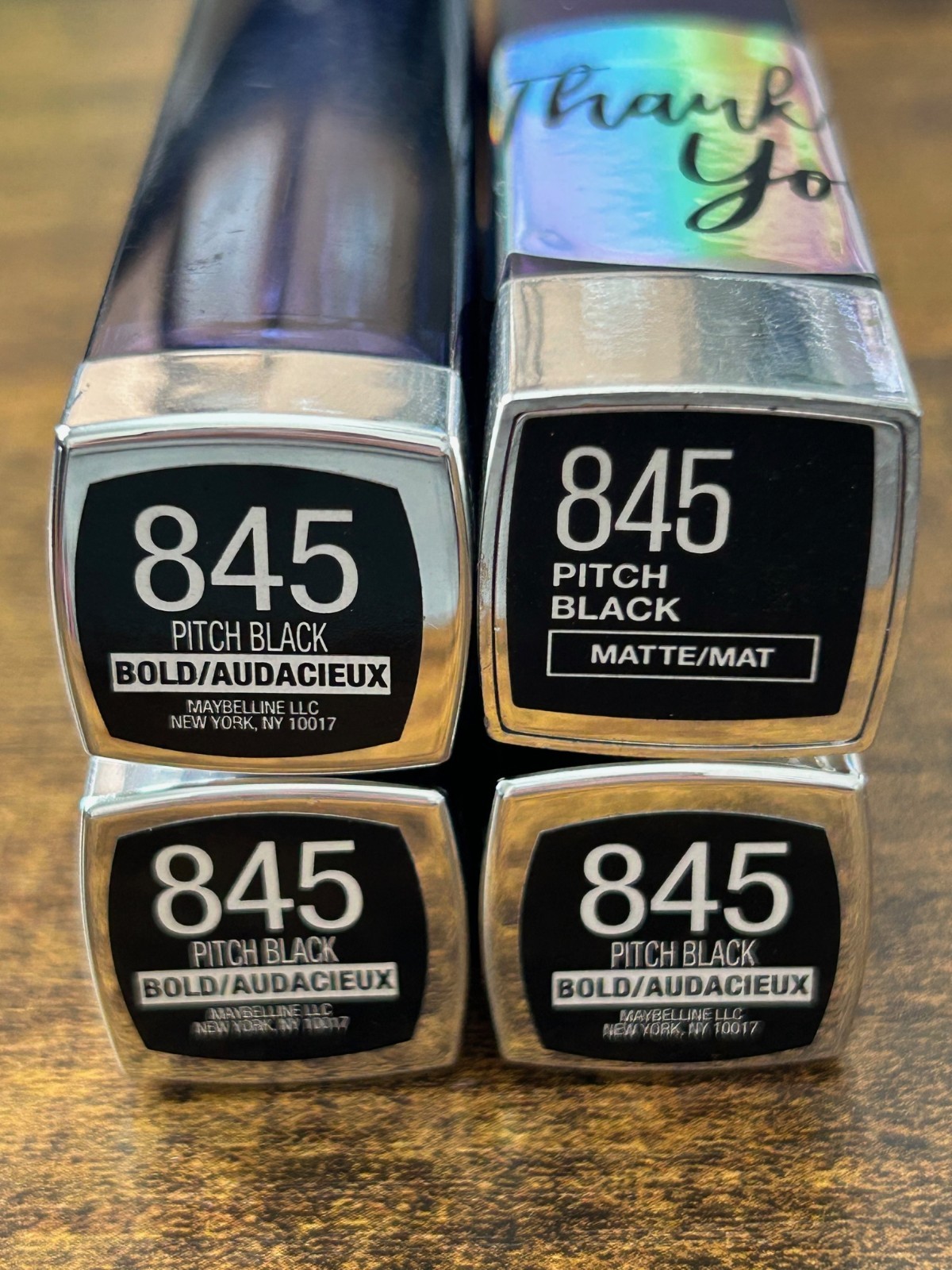 Maybelline Color Sensational Lipstick #845 PITCH BLACK - 4 Pack | eBay