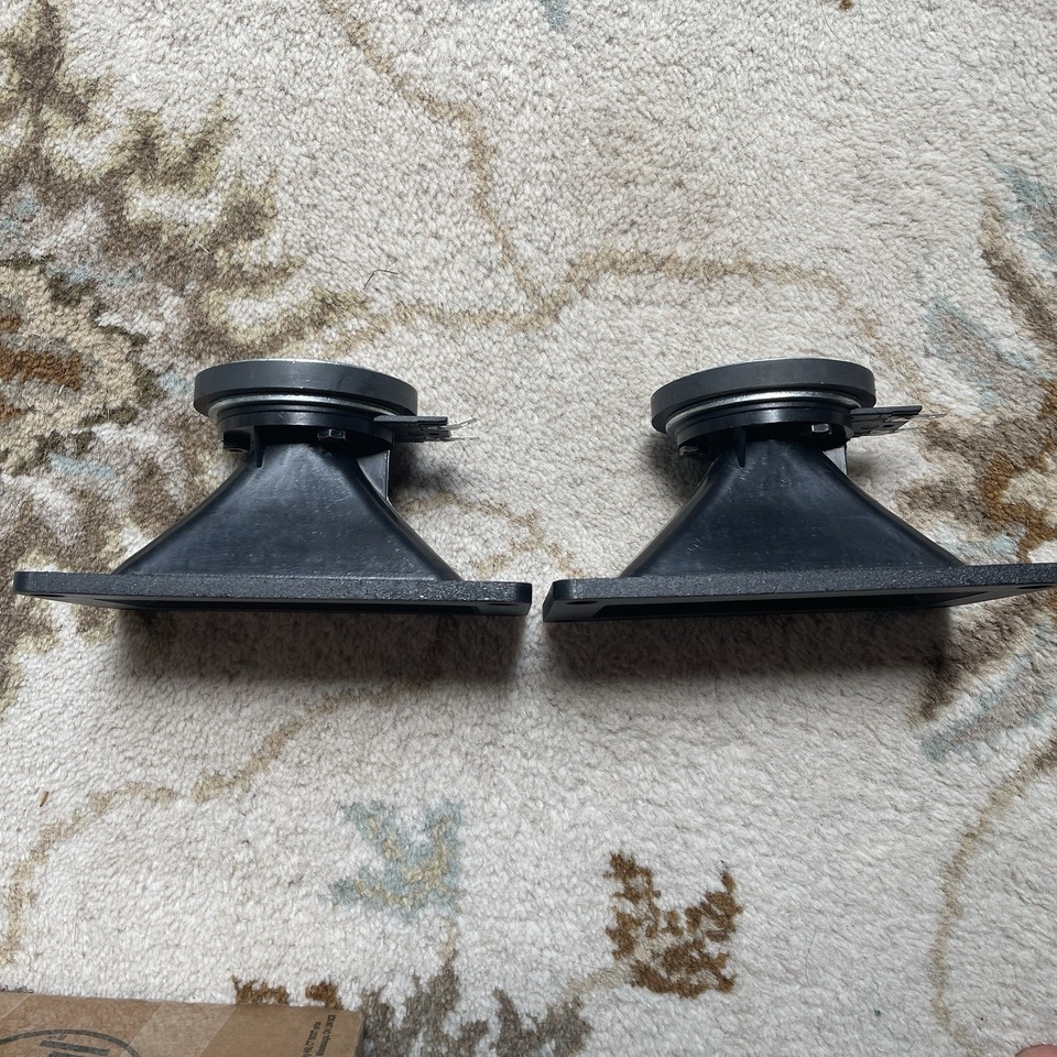 Pair of Klipsch K-76-K tweeters with horns. From Heresy-II, KP-201 ...