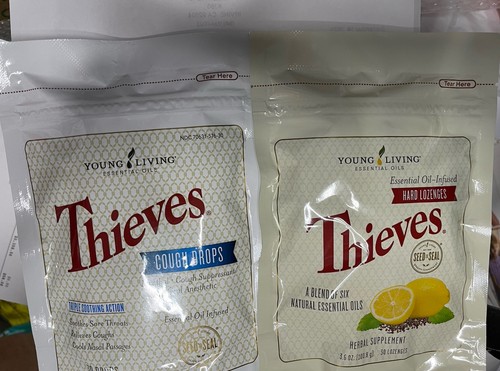 Young Living Thieves Cough Drops/Lozenges Duo 2 Pk, 30ct/bag Essential ...