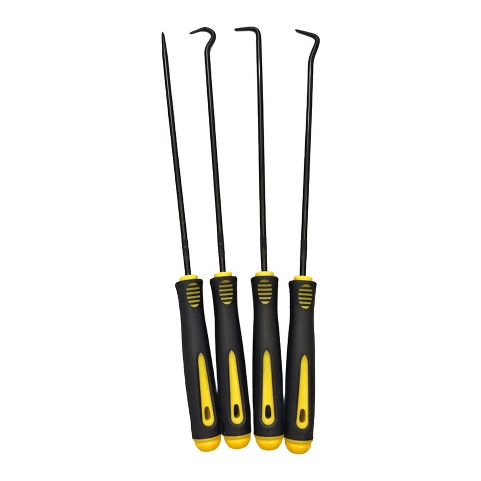 Car Oil Seal Oring Pick Hook Set 4pcs With Hardened Steel Shafts 24cm ...